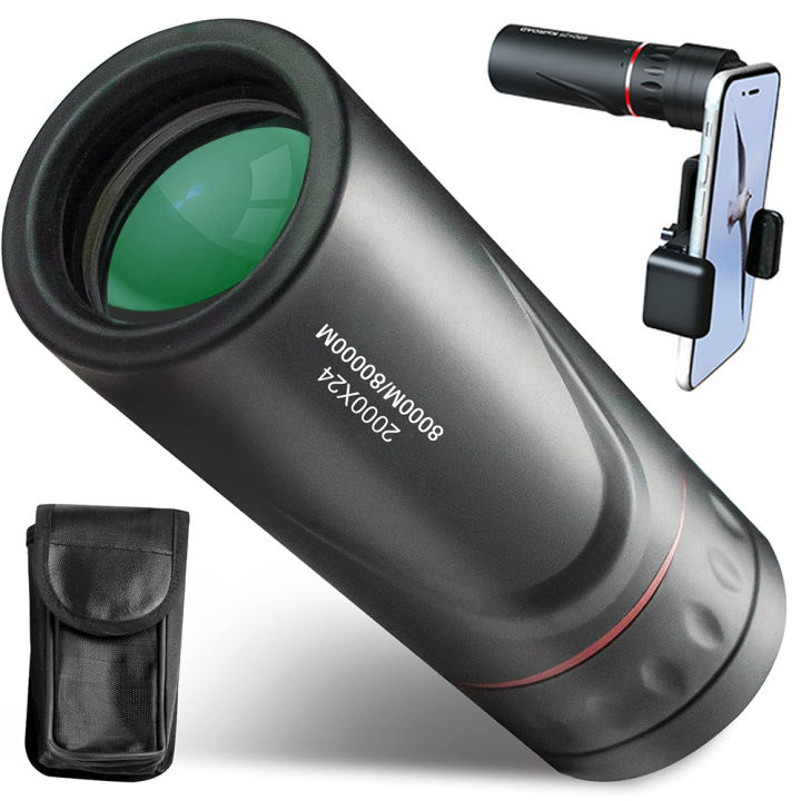 Monocular Telescope Upgrade 2000X24 HD Monoculars for Adults With Phone ...
