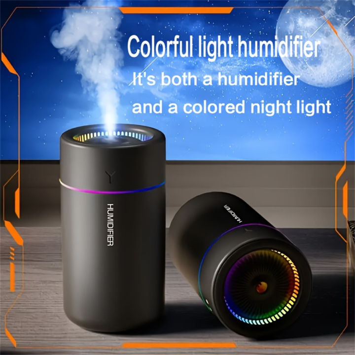 1pc Car Humidifier Colorful LED Aromatherapy Humidifier Silent ...