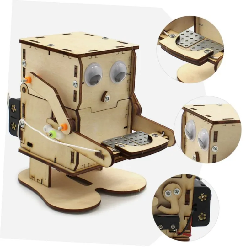 1 Set Coin Eating Robot Puzzle for Kids Children Toys Kids Robotics ...
