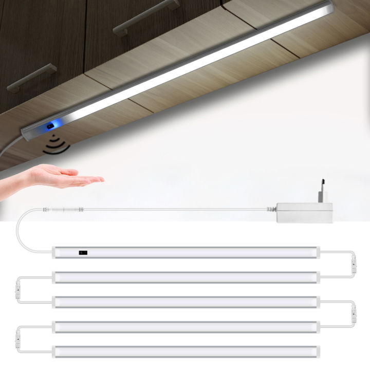 USB Kitchen LED Lights Under Cabinet Unit Lamp Non-Contact Hand Wave ...