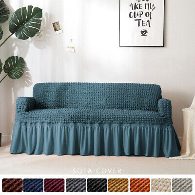 fluffy small bubble fabric sofa cover set || 7 seater sofa cover ...