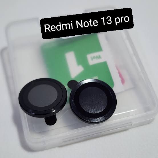 Redmi Note 13 Pro camera Lens Ring Alloy tempered Glass protector ...
