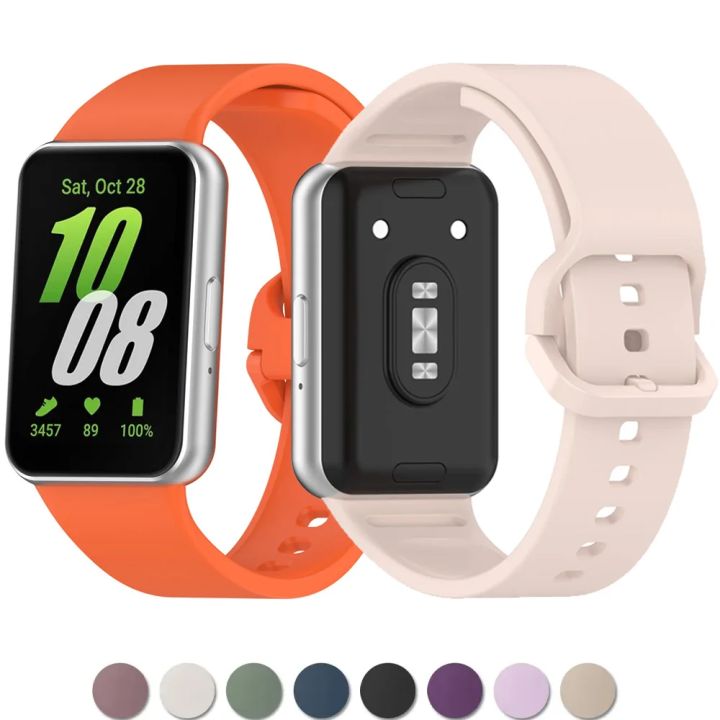 Sport Silicone Strap for Samsung Galaxy Fit 3 Band Smartwatch Rubber ...