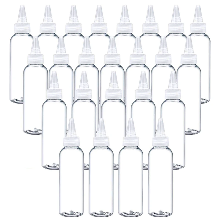 10Pcs Transparent Sharp-mouth Bottle 10/30/50/60/100/120ml Plastic ...