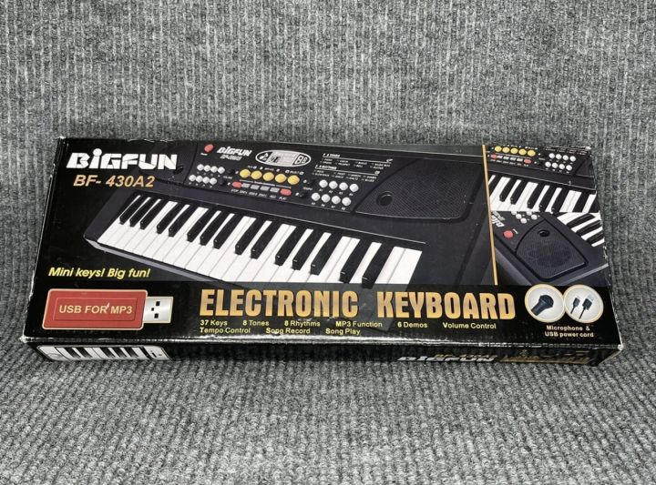 Bigfun Electronic Keyboard BF-430A2 37 Keys Play Record 8 Tones 8 ...