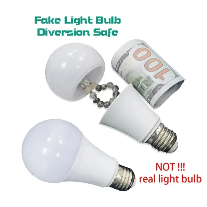 Lightbulb Diversion Safe Hidden Secret Compartment Hide Money Hide ...