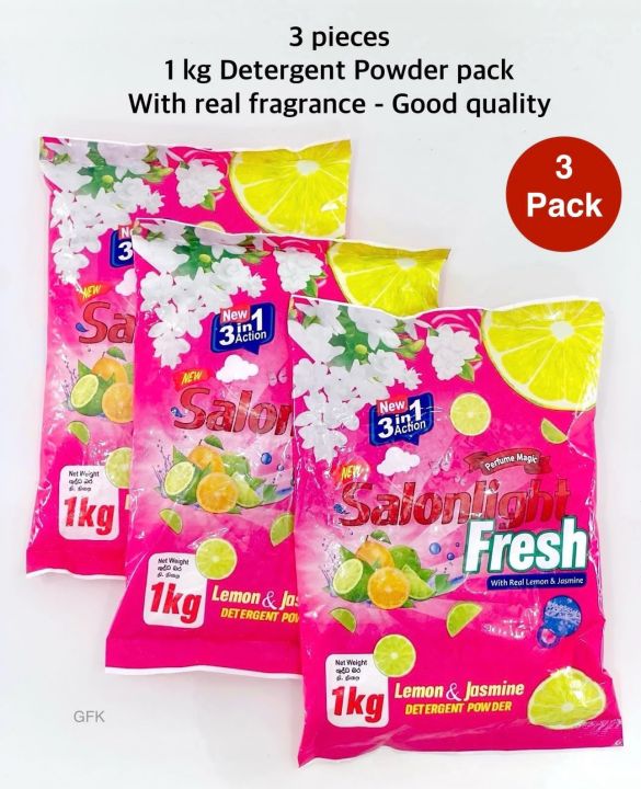 1 Kg Detergent Powder 3 Pack with Real Fragrance | Daraz.lk