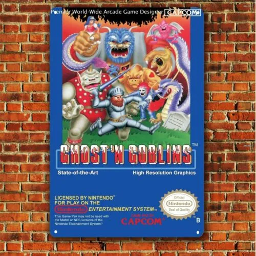 Ghost'n Goblins Nes Retro Video Game Metal Poster Tin Sign 20*30cm ...