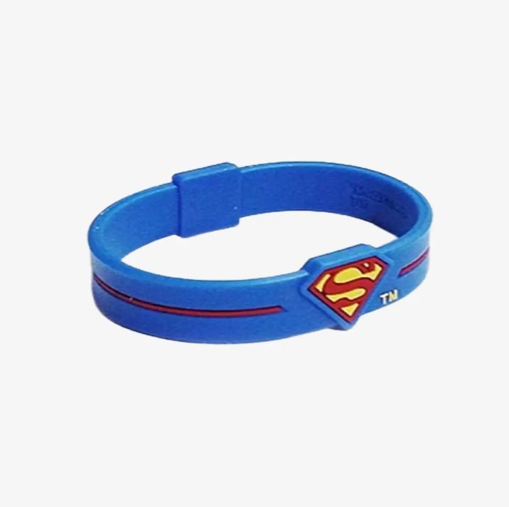 Superman Bracelet -Superman Hand Band - Rubber Hand Bracelet For Boys ...