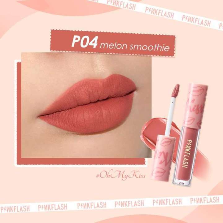 PINKFLASH Melting Matte Waterproof Lipcream - P04 Melon Smoothie (PF-L01) | Daraz.com.bd