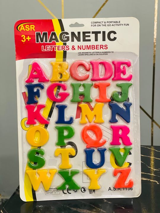 Magnetic- Pack of ABC Alphabet Fridge Magnets for Kids Learning | Daraz.pk
