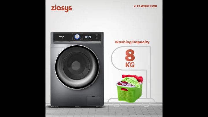 Front Load Washing Machine - 8Kg Z-FLW80TCWR | Daraz.com.np