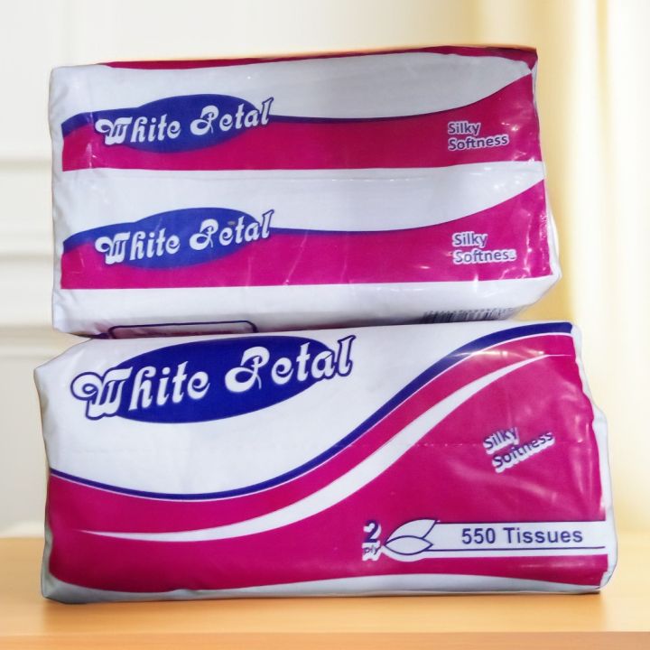 white petal silky soft 2 ply 550 tissue pack of 1Tissue box.Tissue paper.Tissue.Tissues.tissue ...