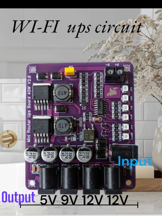 Mini Router UPS Circuit Borad 40W V2.6 Battery Charger Board 11.1V ...