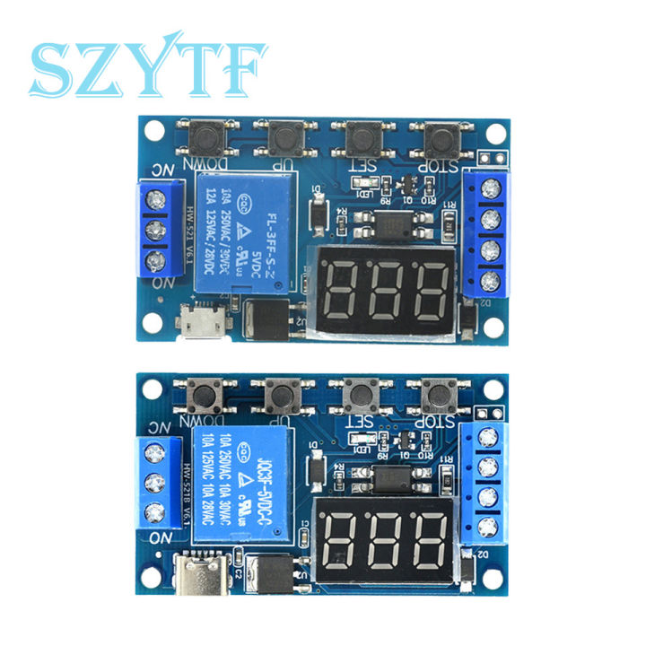 1 Channel 5V Relay 6-30V Relay Module OFF/ON Switch Trigger Time Delay ...