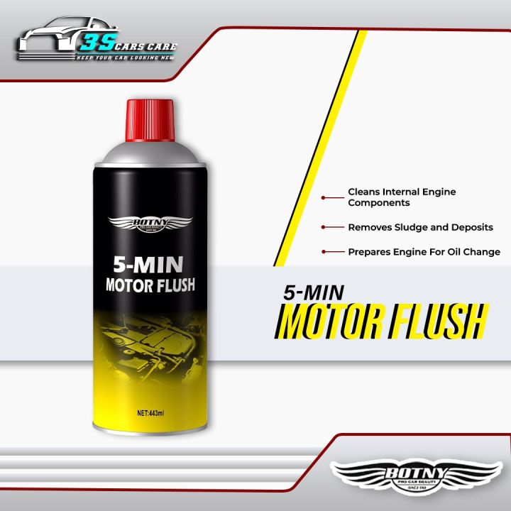 BOTNY 5-Min Motor Flush 443ml – Engine Cleaner for Sludge Removal, Oil ...