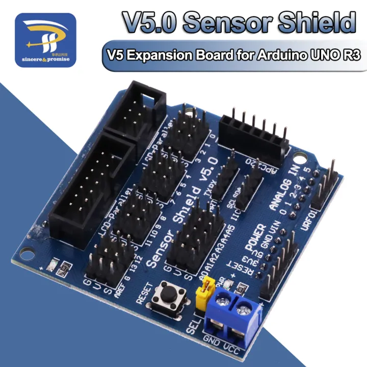 Sensor Shield V5.0 Expansion Board UNO MEGA R3 V5 for Arduino ...
