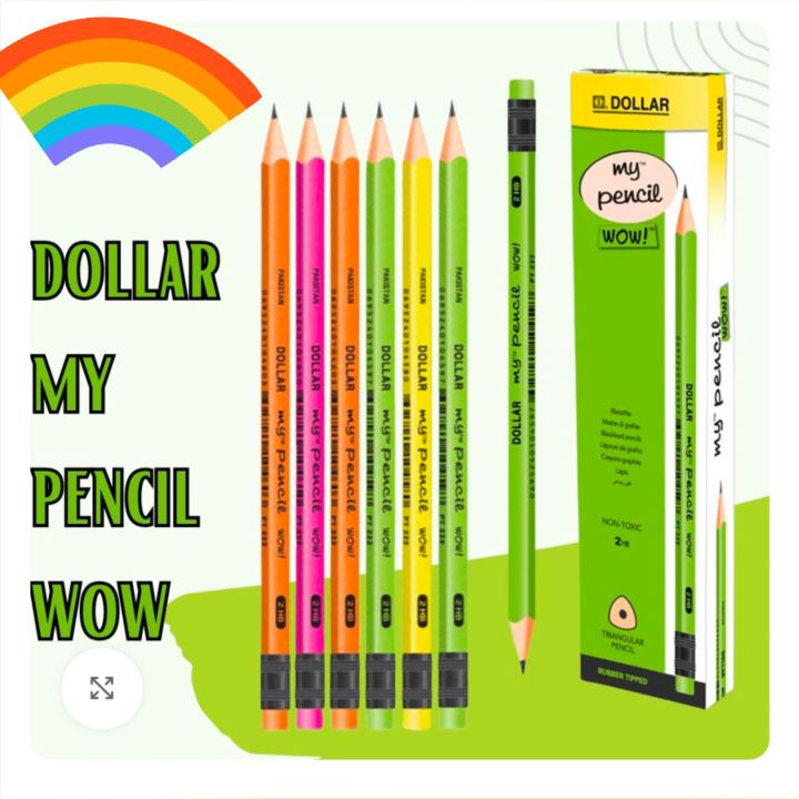 Wow LED Pencils – 12-Piece Pack of Triangle-Shaped Pencils for Precise ...