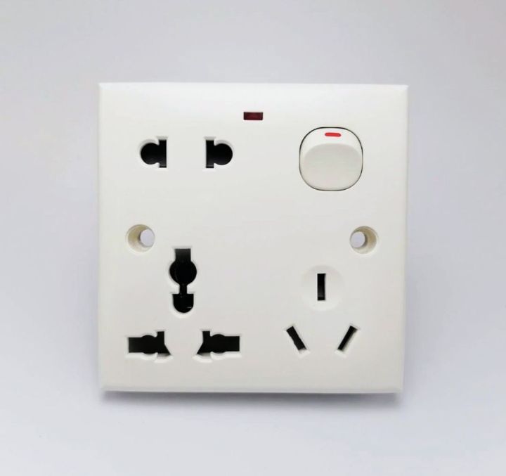 Universal Wall Switch Socket Switch 2 & 3 Pin Multi Plug Base | Daraz.lk