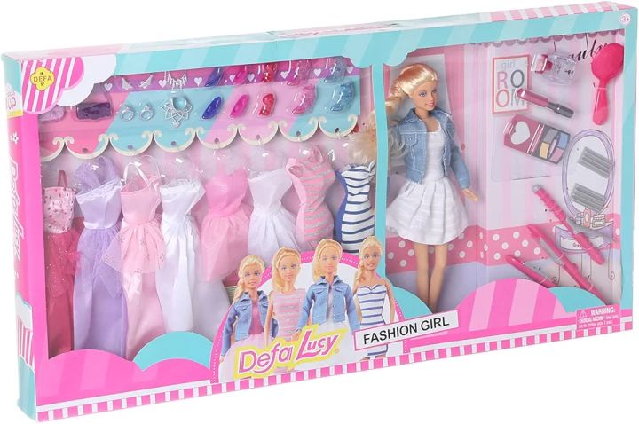 Defa Lucy Doll with Accessories for Girls | Daraz.com.bd
