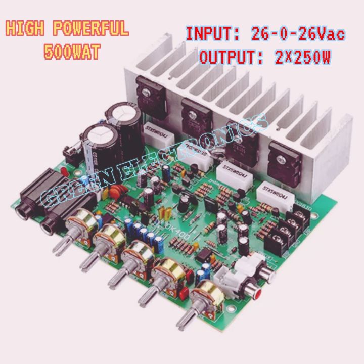 Audio Amplifier Board 250W+250W High-power 2.0 Stereo Channel ...