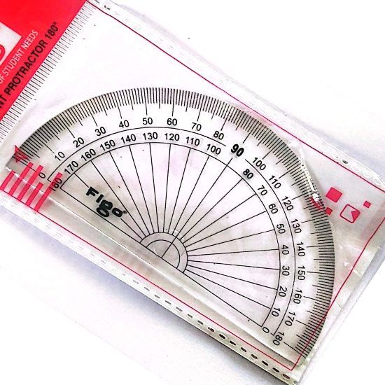 Plastic Protractor 180° Digree For Learning-01 nos | Daraz.lk