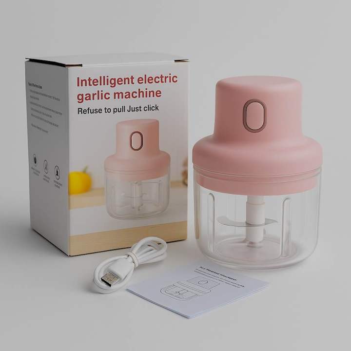 Wireless Electric Garlic Chopper 250ml – USB Rechargeable Mini Food ...