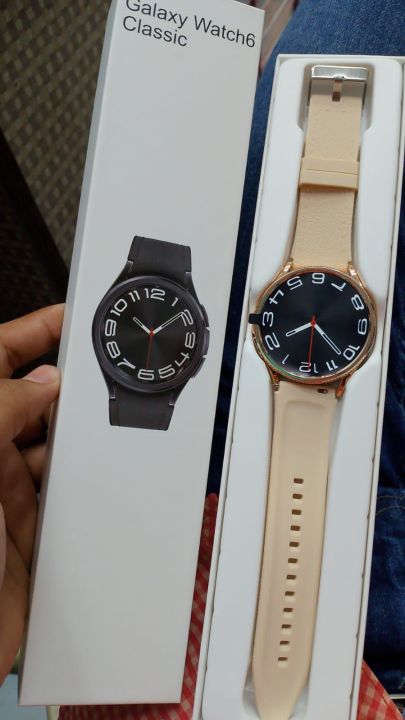 Galaxy Watch 6 Classic 43mm Bluetooth Smartwatch, Rotating Bezel ...