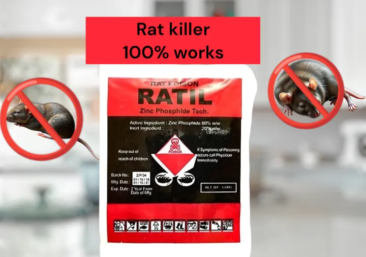 Ratil 10 gm Rat killer – Zinc Phosphide 80% Rodenticide | Daraz.pk