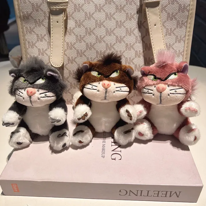 Cute Lucifer Cat Keychain Anime Movie Stuffed Doll Soft Lucifer Cat ...
