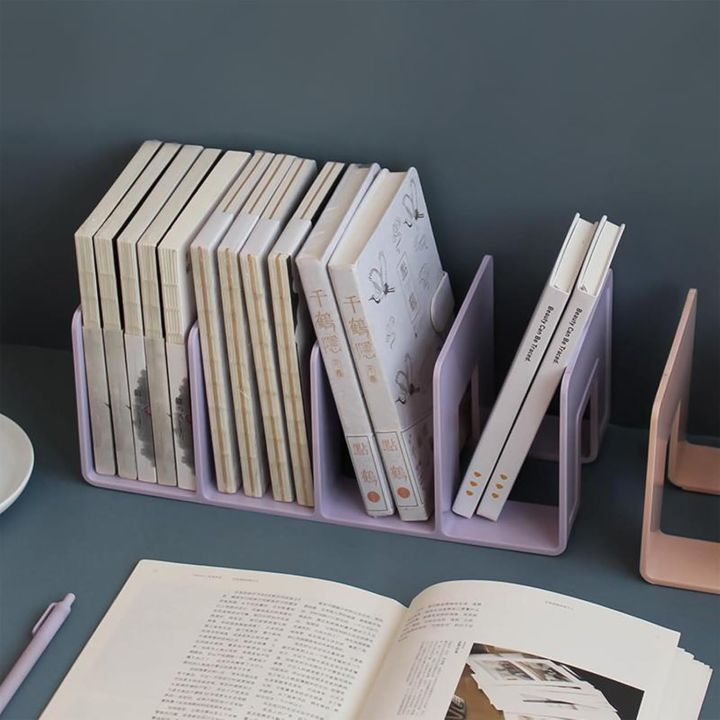 Desktop File Storage Rack Macaron Colored Plastic Folder School Company ...