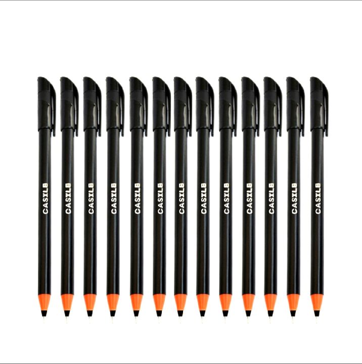 Econo Castle Multi Body Color Ball Pen- Black ink (Pack of 20 Pens ...