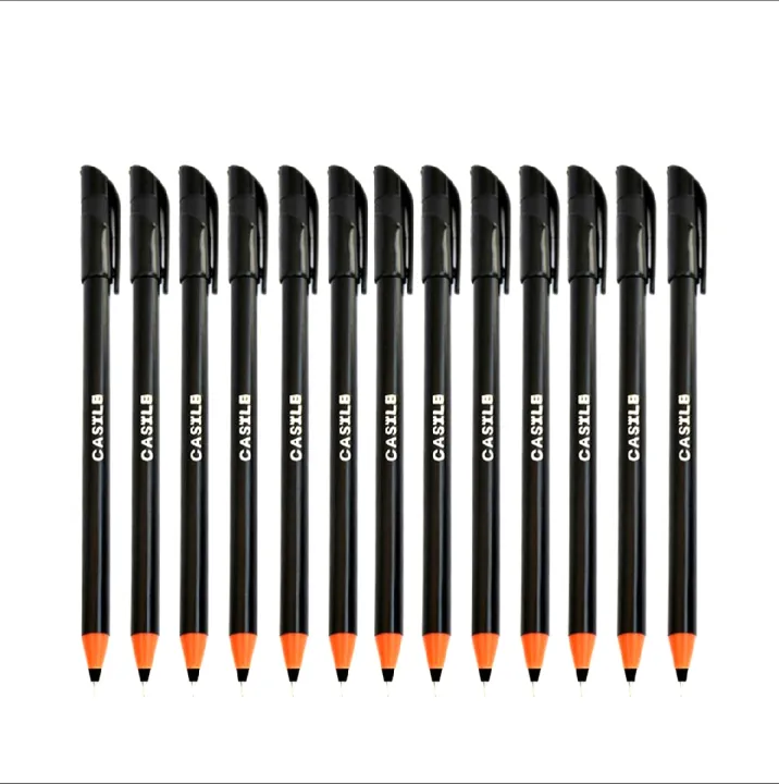 Econo Castle Multi Body Color Ball Pen- Black ink (Pack of 20 Pens ...