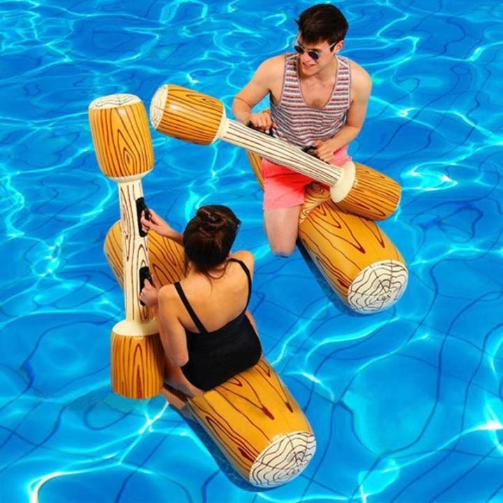 4 Pcs Inflatable Pool Floats, Pool Rafts Row Toys For 2 Players Adults ...