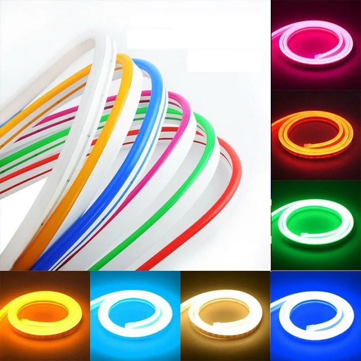 1M 12V Flexible LED Strip Waterproof Sign Neon Lights Silicone Tube ...