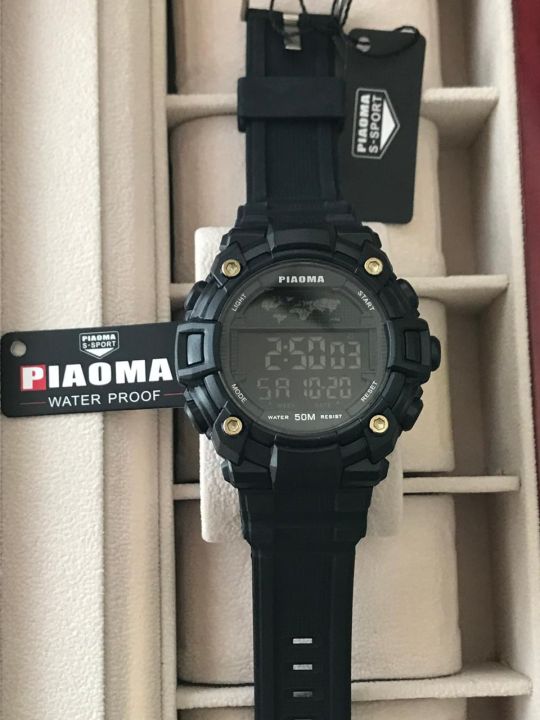 Men’s And Boys Sports Black Digital Piaoma Watch | Daraz.lk