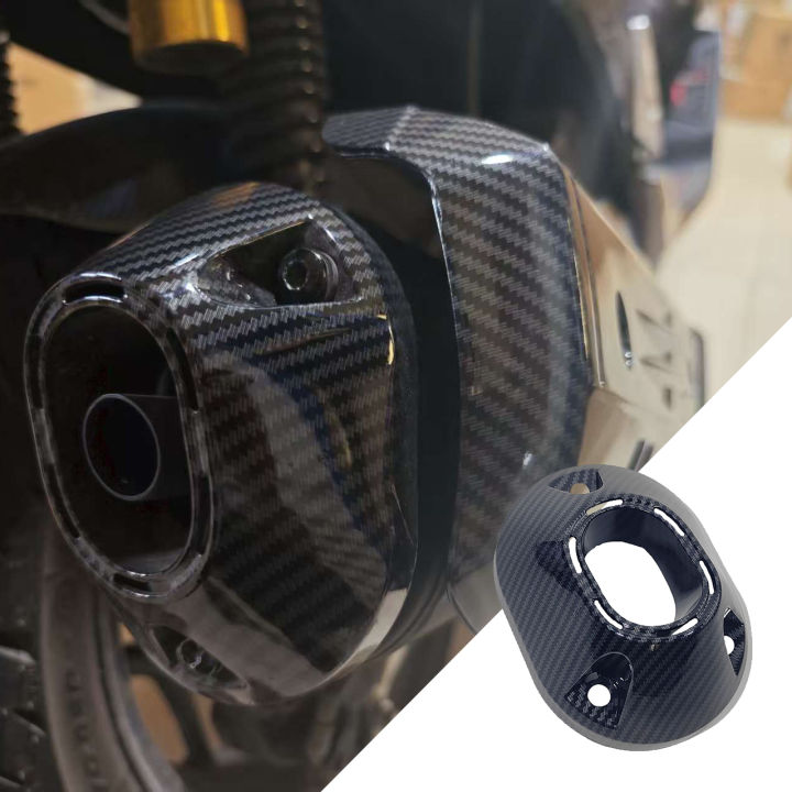 Carbon Fiber texture Motorcycle accessories Exhaust Pipe Cover for ...