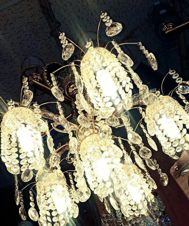 Heavy Crystal New Light imported Fanoos Ceiling Light | Daraz.pk