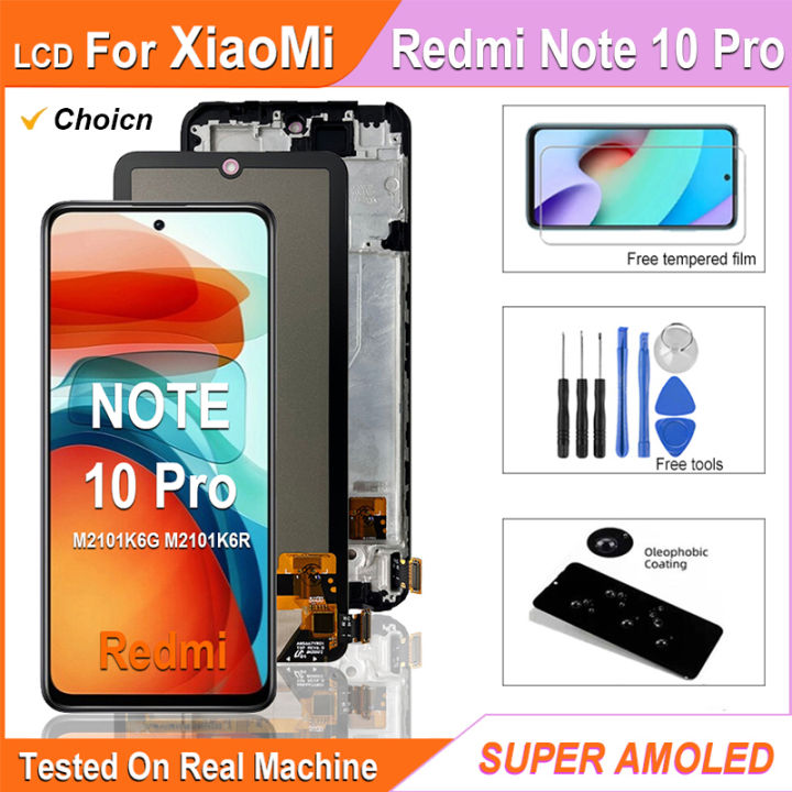 Super AMOLED LCD For Redmi Note 10 Pro LCD Touch Screen Digitizer ...