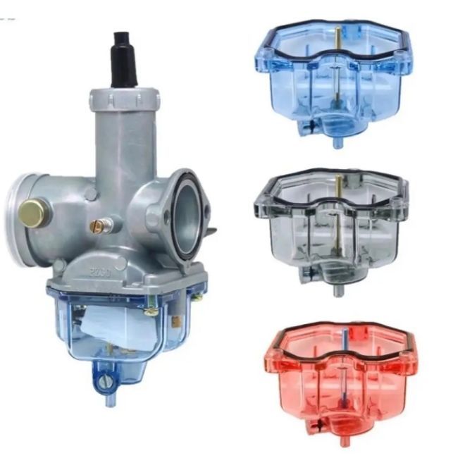 CG 125 motorcycle carburetor tank transparent clear bottom float bowl ...