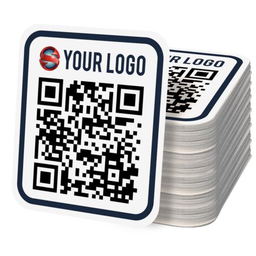 Your Company/Business QR-CODE - Fine Quality PVC waterproof Stickers ...