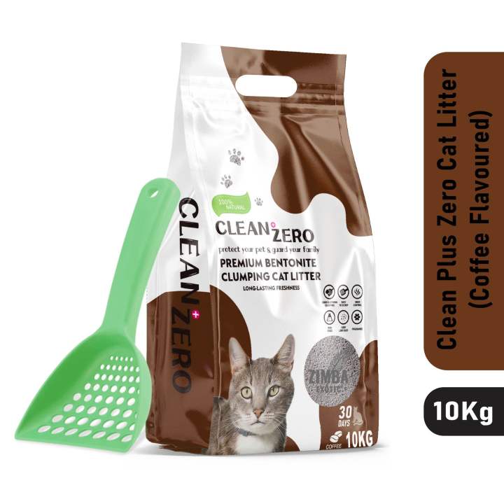 Clean Plus Zero Cat Litter Coffee Flavor 10KG | Daraz.lk