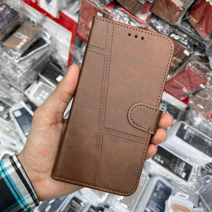 Google Pixel 7a Cover - Brown - New High Quality Leather Megantic Flip ...