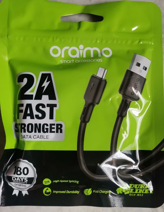 oraimo duration 2 OCD M53 android USB data cable. | Daraz.pk