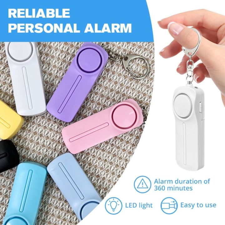 Personal Security Alarm Self Defense 130dB Loud Keychain Portable ...
