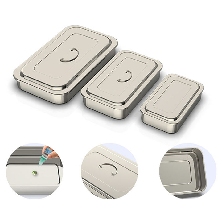 Dental Tray Surgical Nursing Lid Medical Equipment Steriliser Container ...