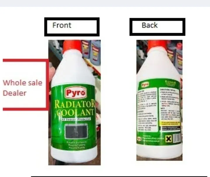 Pyro Anti Rust & Anti Freeze Coolant (green) 1 Liter | Daraz.pk