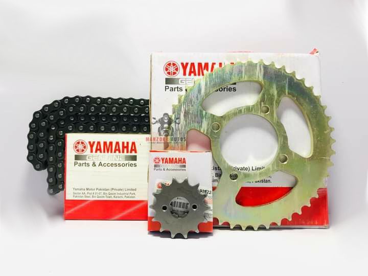 Chain grari set “ Genuine “for ybr,ybr-g,yb-z,Dx/ Sprokit set for ...