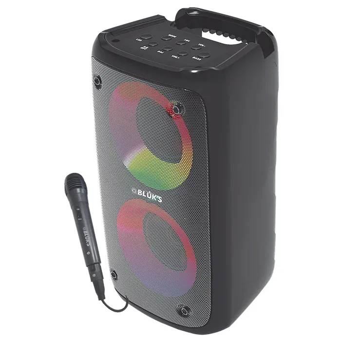 Bass Blaster Portable Wireless Bluetooth Speaker Dual 3” Speakers ...