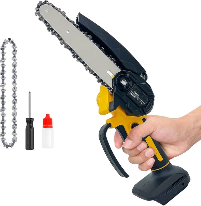 DeWalt 6 inch Chainsaw | 36V Rechargeable 2 batteries, with Highly ...